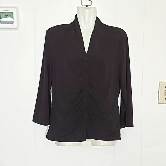TanJay | Tops | Tanjay Ruched Top Size Sp | Poshmark